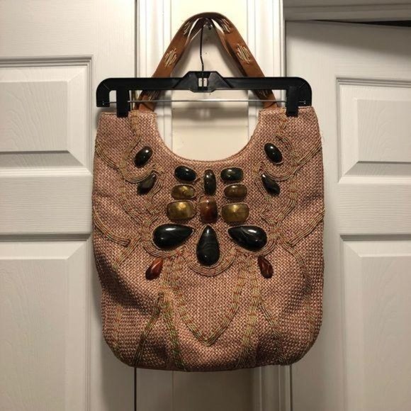 Chico's | Bags | Chicos Woven And Beaded Tote Bag | Poshmark